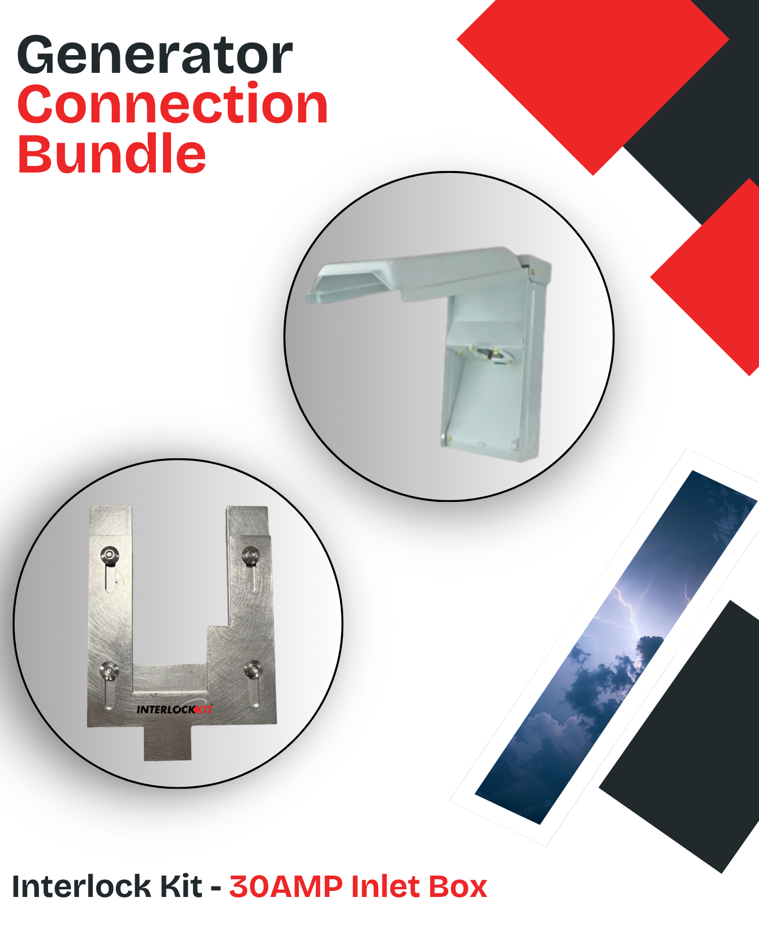 30A Inlet Box Bundle | Interlock Kit